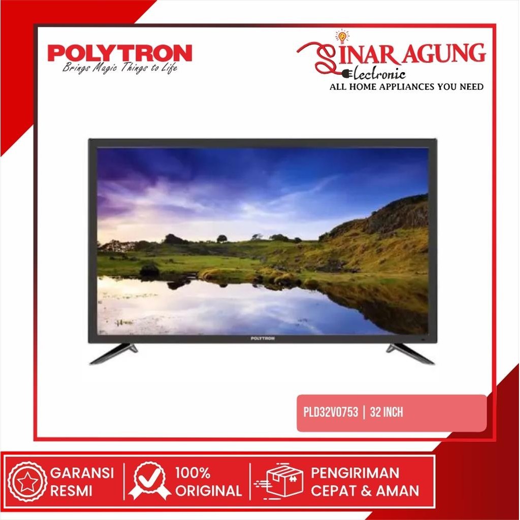 Jual POLYTRON PLD32V1852 / 32V1852 LED TV DIGITAL 32 INCH - GARANSI ...