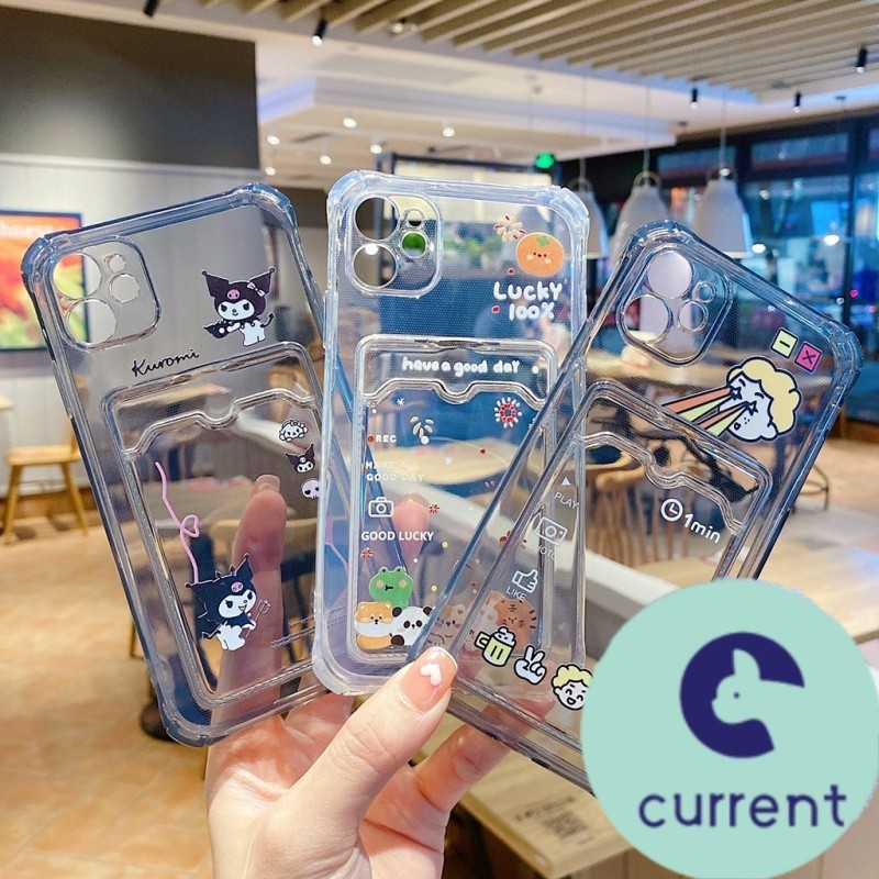 Jual Kurome lucu card holder case hp iPhone 15 pro max 15 plus ip 11 ...