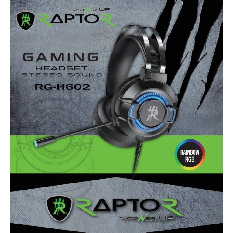 Jual Headset Gaming Raptor H602 RGB | Shopee Indonesia
