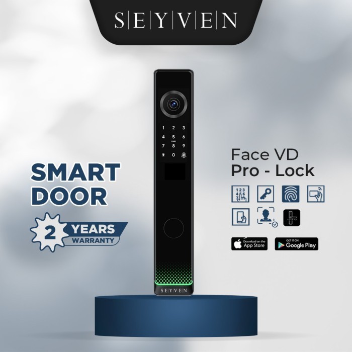 Jual SEYVEN Smart Door Lock Kunci Pintu Digital New Face - VD PRO App ...