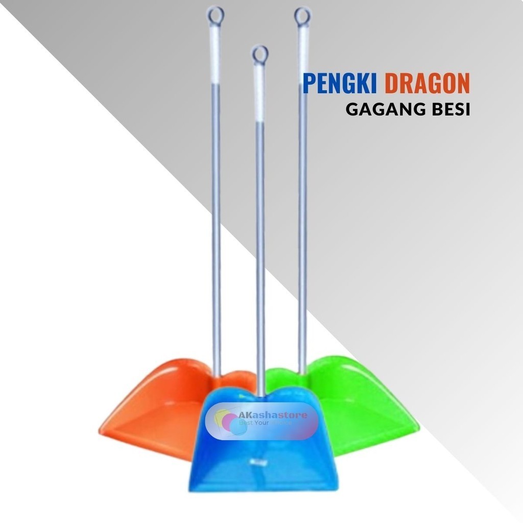 Jual Serokan Sampah Pengki Dragon Plastik Gagang Besi | Shopee Indonesia