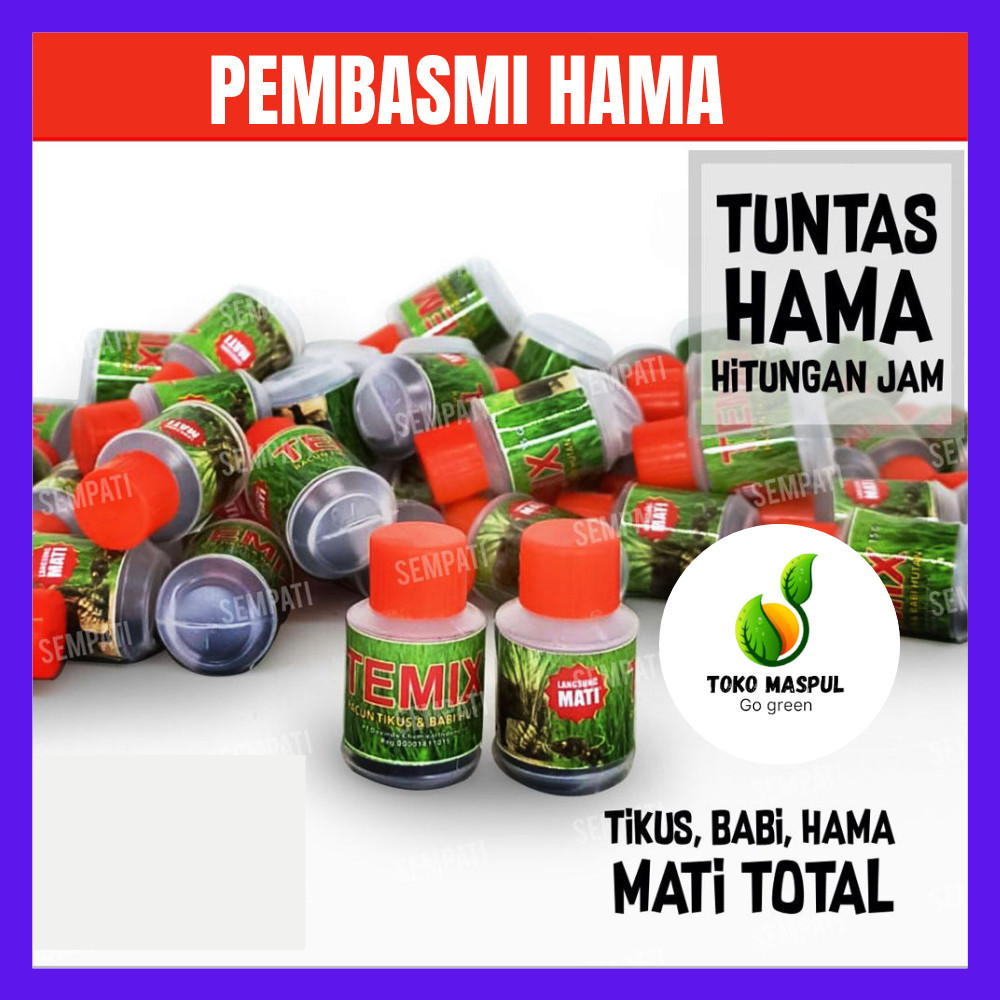 Jual Racun Tikus Temix Botol 15 Gr Themix Original TEMIK- TEMIX ...