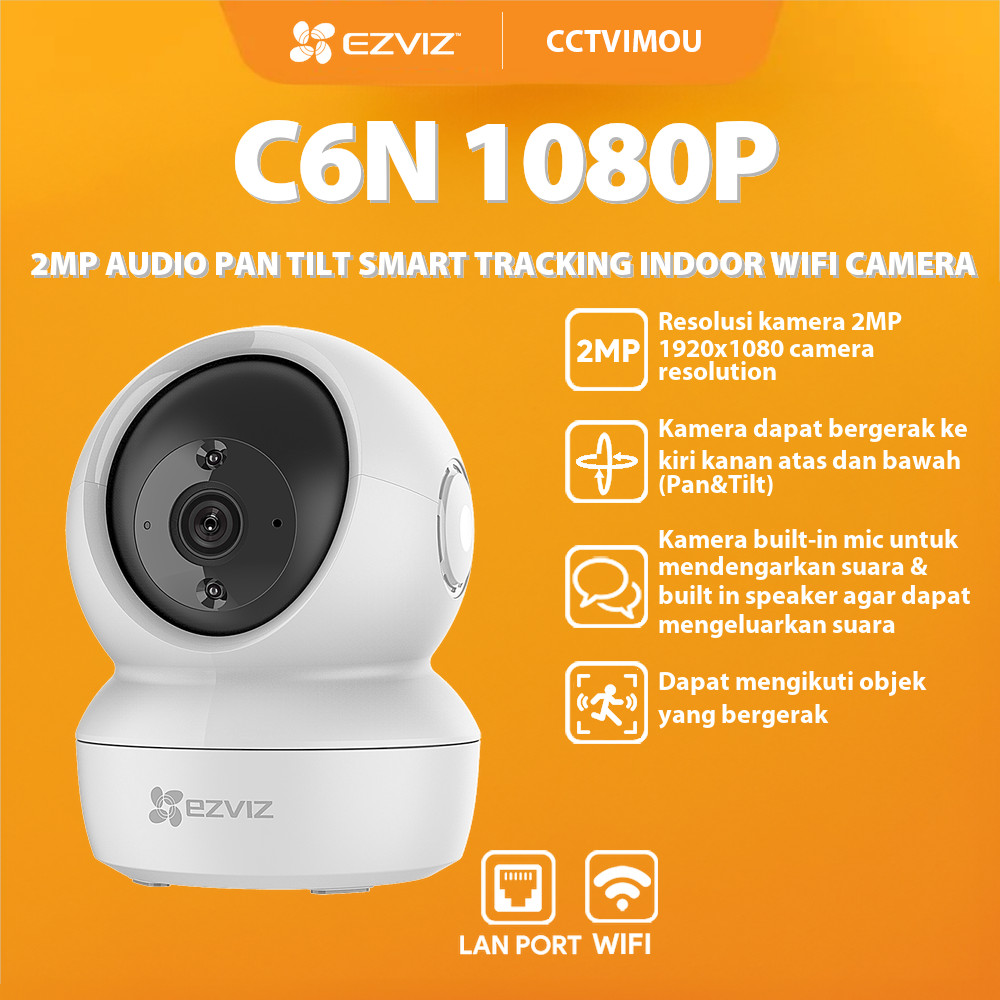 Jual EZVIZ C6N 1080P 2MP AUDIO PAN TILT SMART TRACKING INDOOR WIFI ...