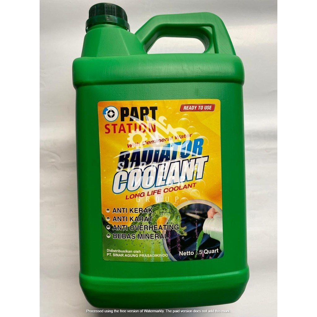 Jual Air Radiator PART STATION 5 LITER | Shopee Indonesia