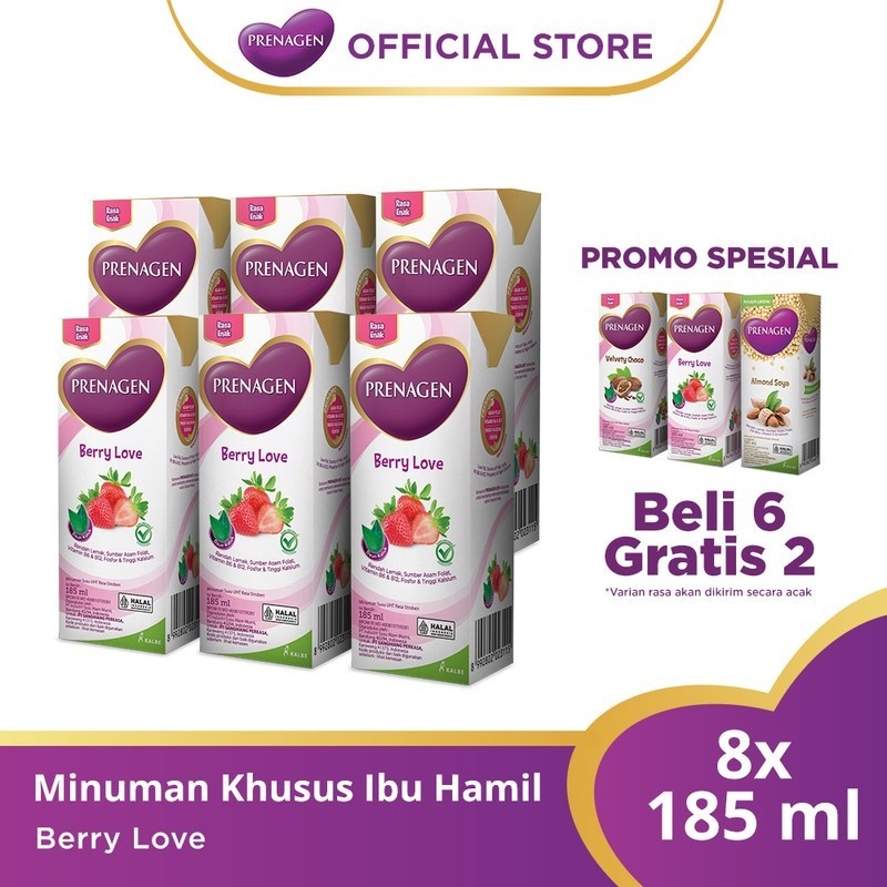 Jual GT98KJ Buy 6 Prenagen MOM UHT Berry Love 185 ml Prenagen UHT | Shopee Indonesia