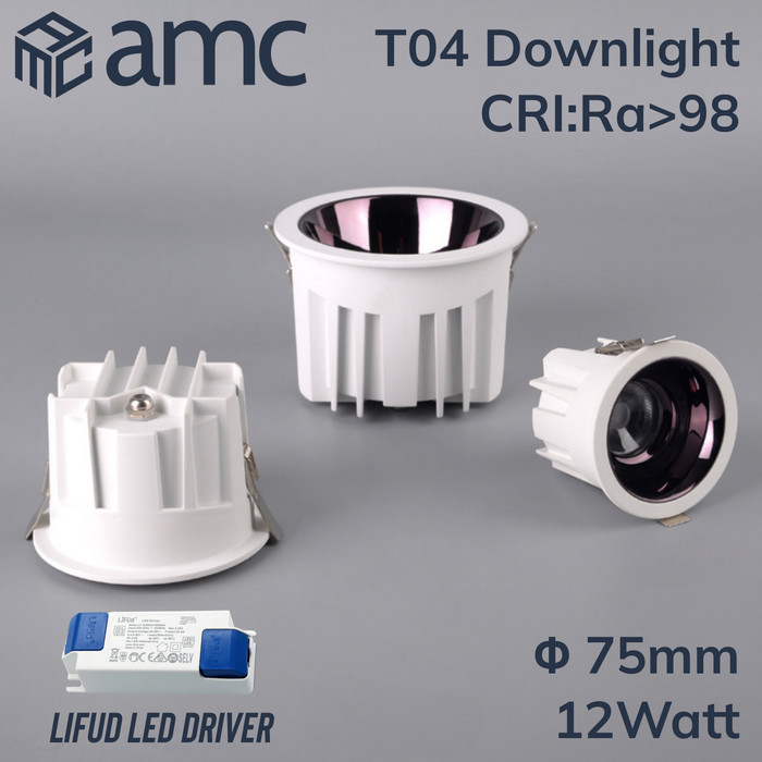 Jual AMC T04 COB LED Waterproof Downlight CRI Ra 98+ Lampu Sorot Down ...