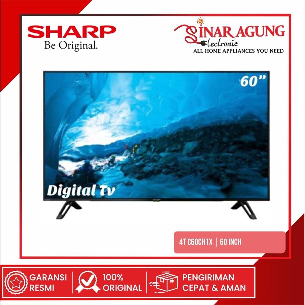 Jual SHARP 4TC60CH1X / 4T-C60CH1X LED TV 60 INCH 4K HDR DIGITAL ...