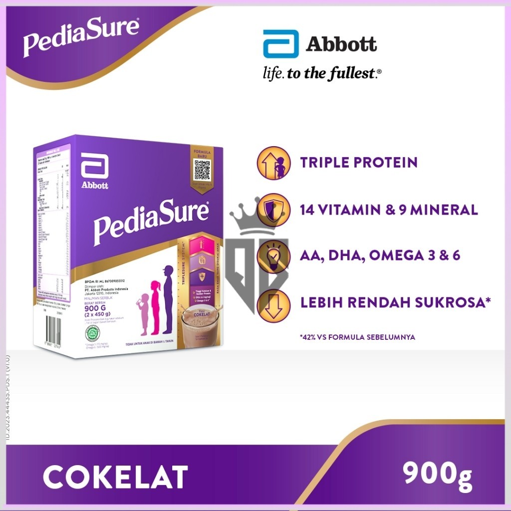 Jual PediaSure Triplesure Cokelat Vanila Madu Classic Milky Susu Formula Nutrisi Pertumbuhan ...