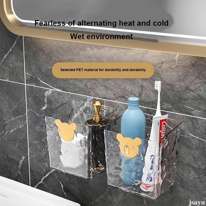 Jual Rak Penyimpanan Beruang Kecil Transparan Rak Penyimpanan Kamar ...