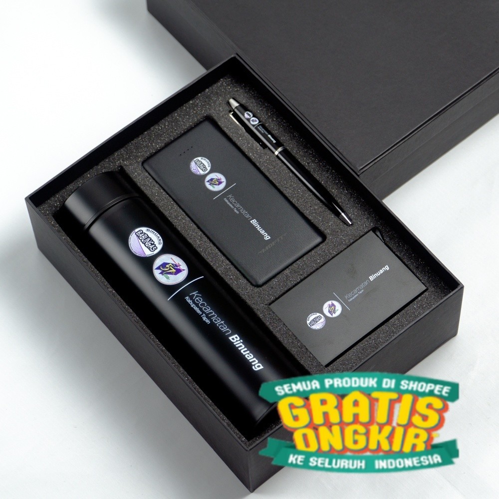 Jual CUSTOM Paket Gift Box Gift Set Tumbler Powerbank Custom Paket ...