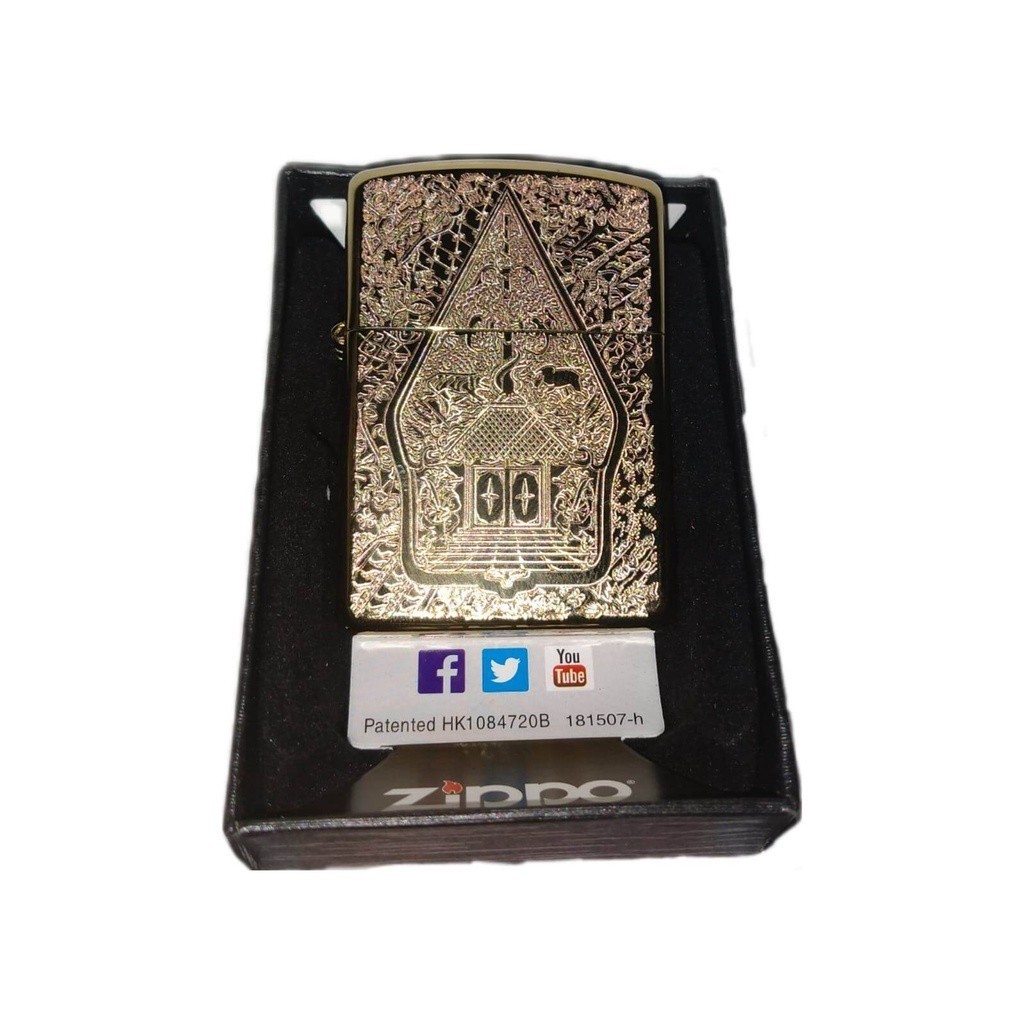 Jual Korek Api Zippo Original Made In USA Gold Wayang/Mancis Unik Zippo ...