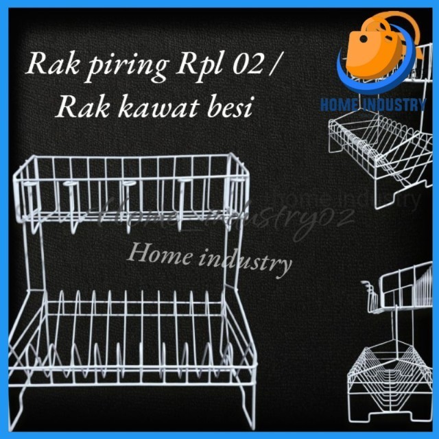 Jual Rak piring Rpl 02/Rak kawat/Rak besi/Rak piring dapur/Rak wastefel ...