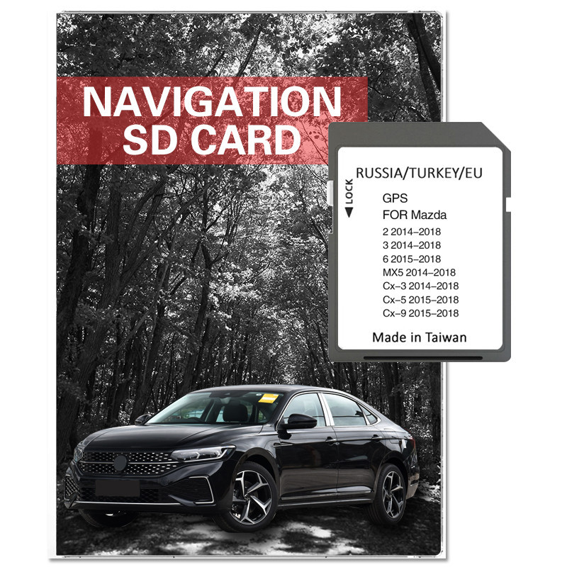 Jual New 2024 Version Maps EU Navigation SD Card for Mazda 2 3 6 CX3 ...