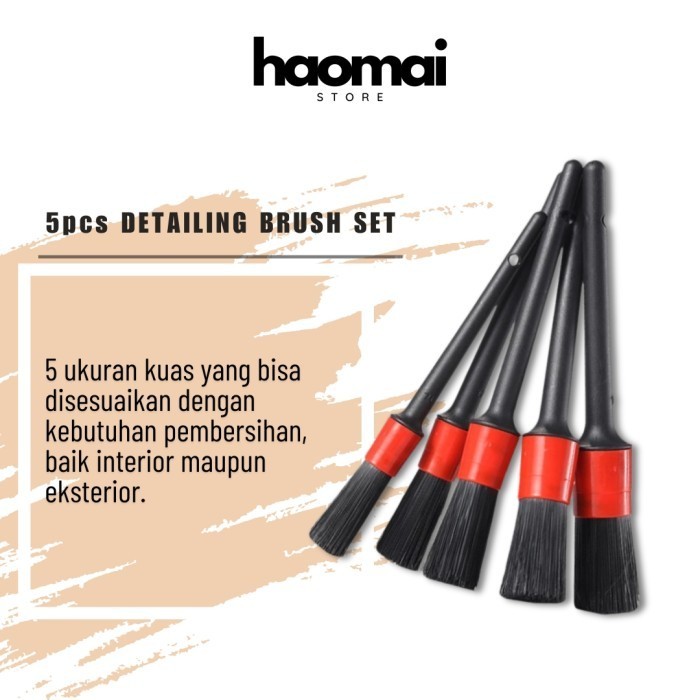Jual Kuas Detailing Set 5in1 Mobil Motor Detailing Brush Sikat Kuas ...