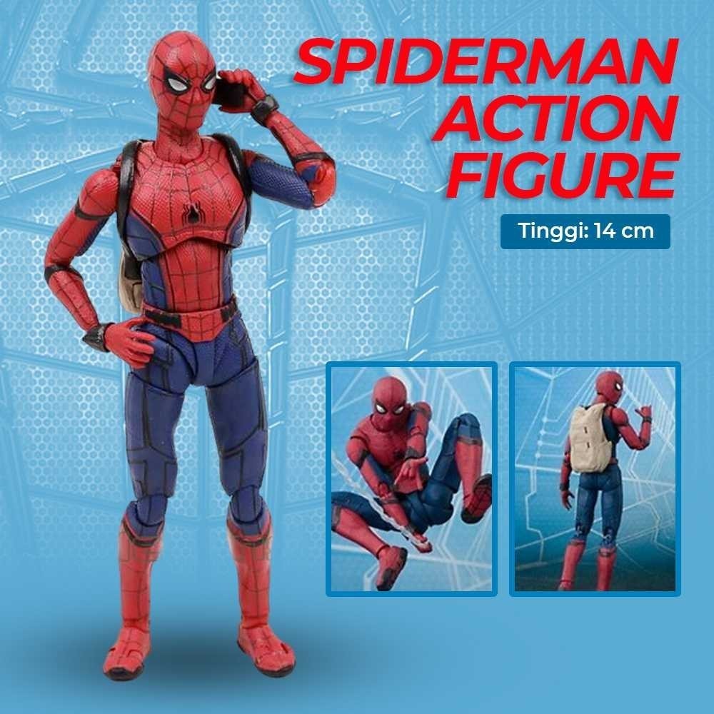 Jual SHFiguart Model Mainan Spider-Man Homecoming Action Figure - Z02 ...
