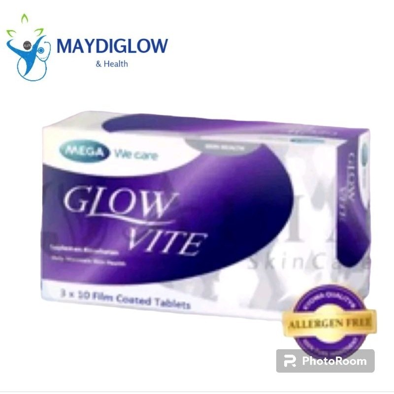 Jual GLOW VITE by Mega WeCare Box isi 30 Capsul | Shopee Indonesia