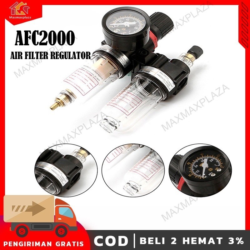 Jual AFC2000 filter kompresor angin/Air filter regulator atau saringan kompresor double afc2000 ...