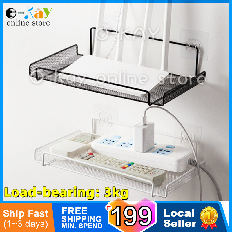 Jual Rak Dinding Penyimpanan WiFi, Braket Router & Set-Top Box, Rak ...