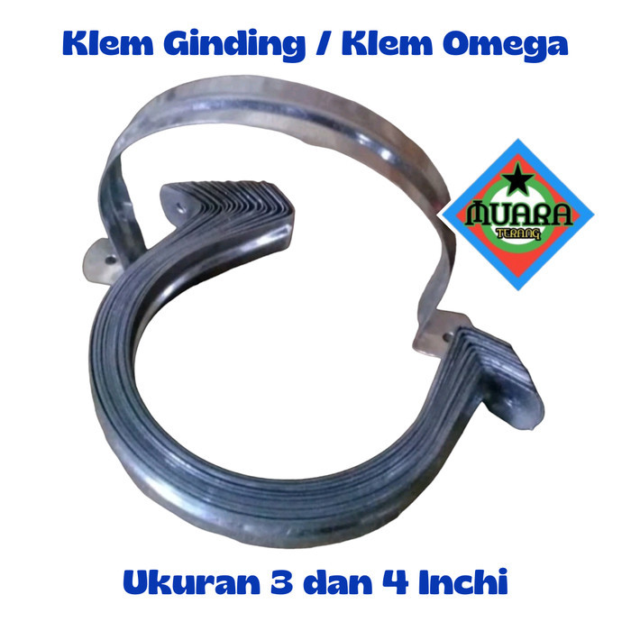 Jual Klem Dinding Omega Ukuran 3 dan 4 Inchi / Klem Dinding 3" & 4 ...