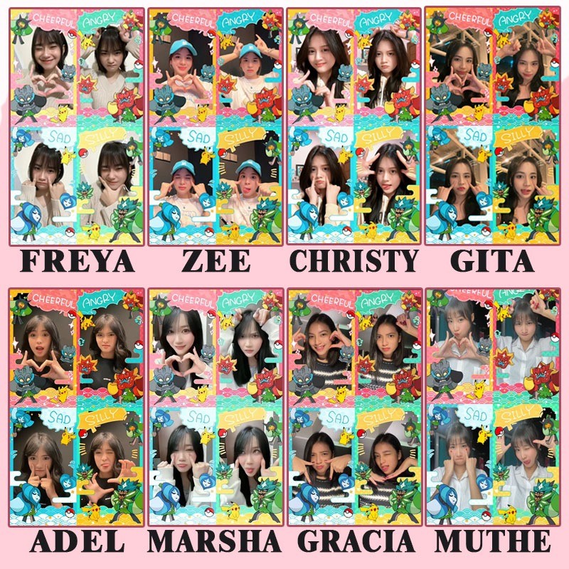 Jual KOLEKSI TERBARU 4 Foto Ogerpon Face Challenge JKT48 Ekspresi Wajah ...