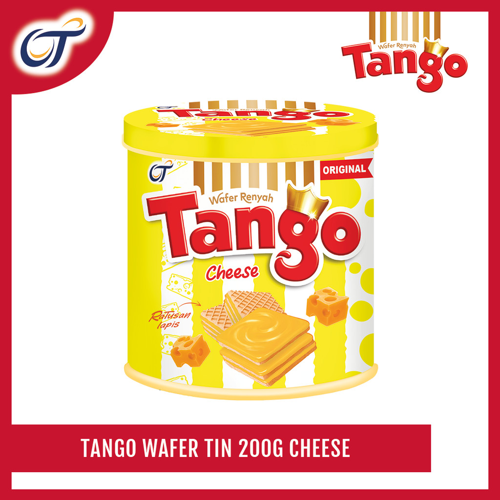 Jual Tango Wafer Cheese Tin 200 Gram | Shopee Indonesia