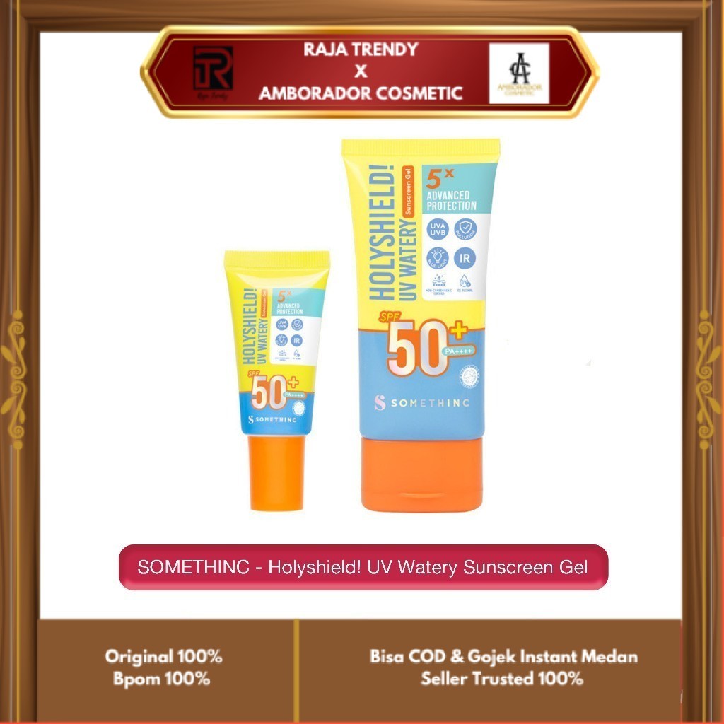 Jual SOMETHINC - HOLYSHIELD! UV WATERY SUNSCREEN GEL SPF 50+ PA++++ ( 15 / 50 g ) - Sunscreen ...