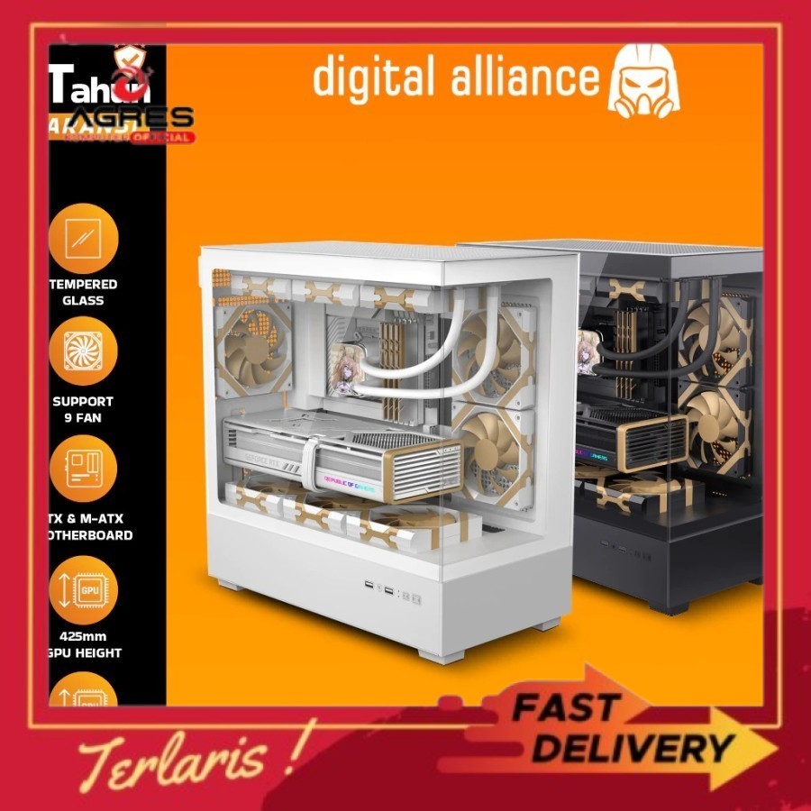 Jual DIGITAL ALLIANCE PC CASING N30X2 MATX WHITE W/TYPE-C | Shopee ...