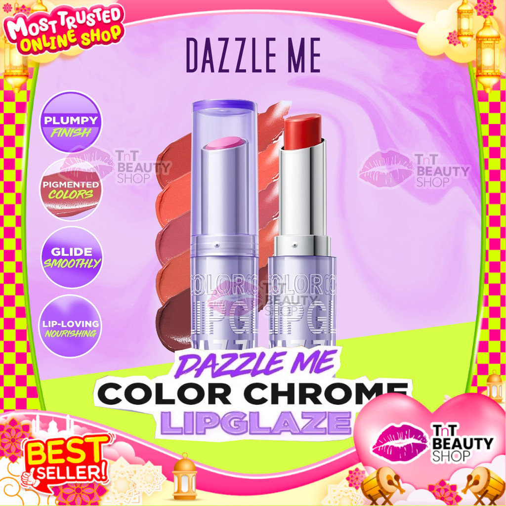 Jual DAZZLE ME Color Chrome Lipglaze | TnT Beauty Shop | Shopee Indonesia