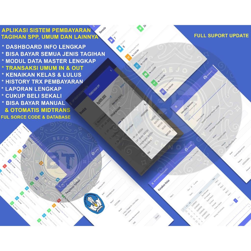 Jual APLIKASI WEB SOURCE CODE PEMBAYARAN TAGIHAN SPP SEKOLAH BAYAR SEMUA JENIS TAGIHAN DAN ...