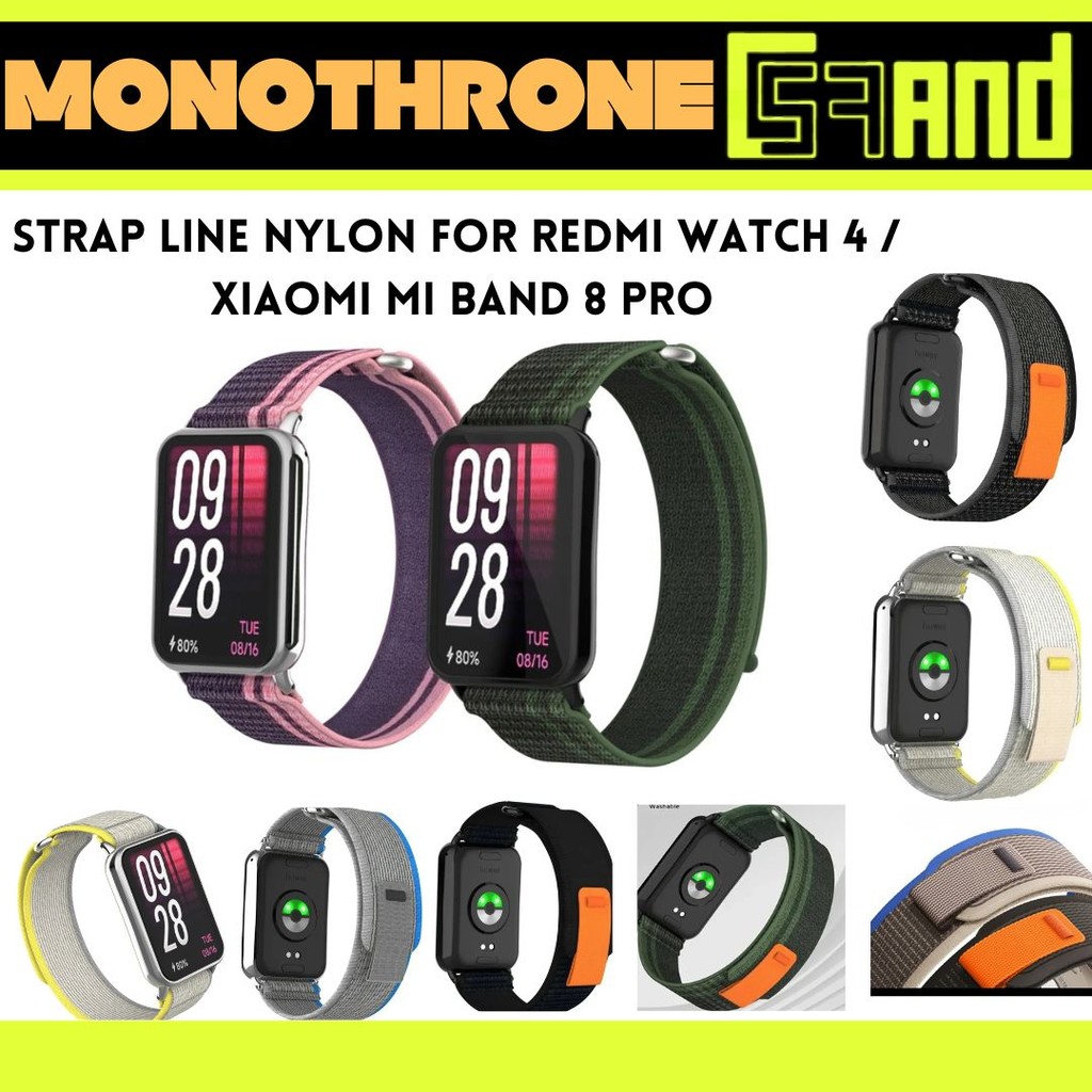 Jual Strap Nylon For Redmi Watch 4 Xiaomi Band 8 Pro Mi Band 8 Pro ...