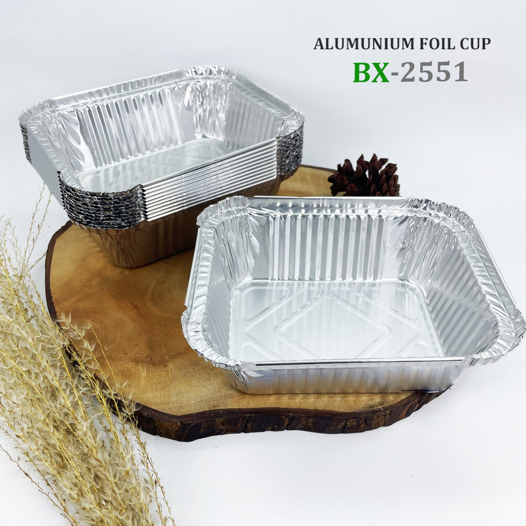 Jual Alumunium Foil Tray Cup S150B Lasagna Macaroni Schotel Klapertart Spaghetti Brulee Roti ...