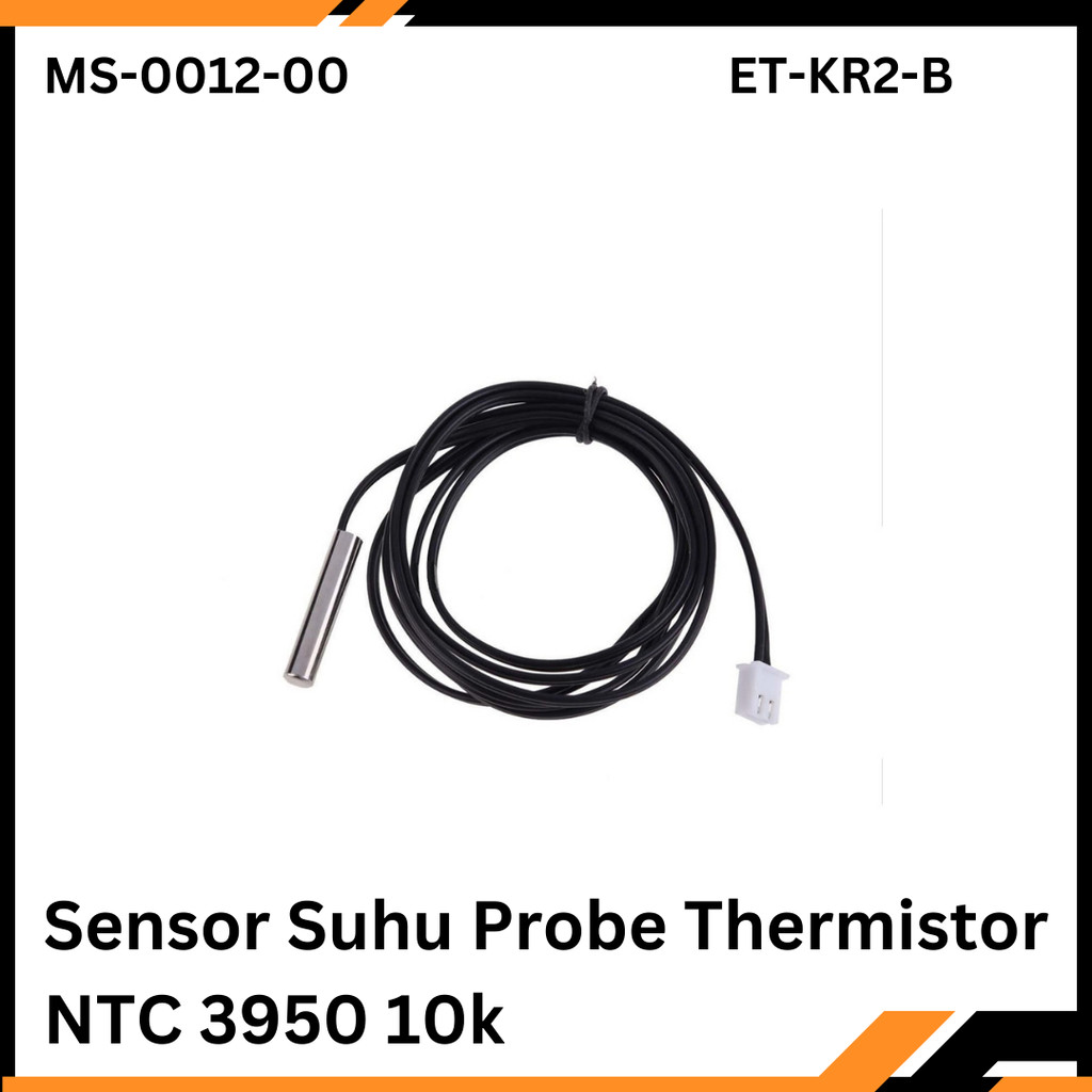 Jual Sensor Suhu Probe Thermistor NTC 3950 10k / THERMISTOR NTC 3950 10K 1M METER TEMPERATURE ...