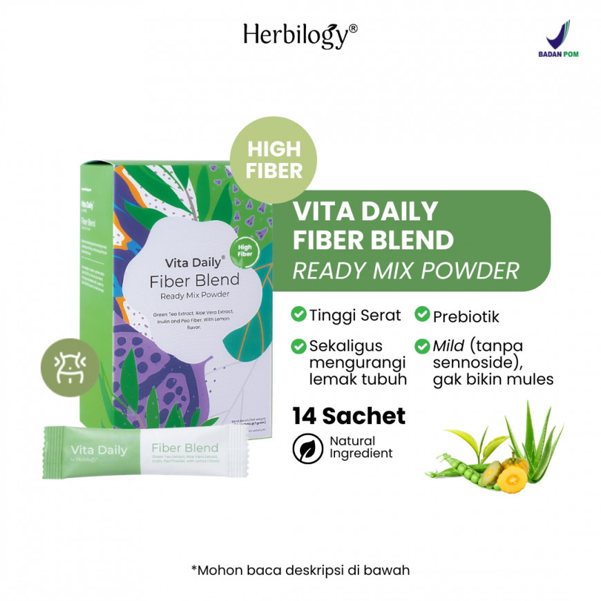 Jual Herbilogy Vita Daily Fiber Blend Powder ( Suplemen Serat ...