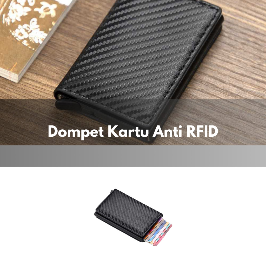 Jual SPCR Dompet Kartu Anti RFID Credit Card Wallet PU Leather 0U12ZE ...