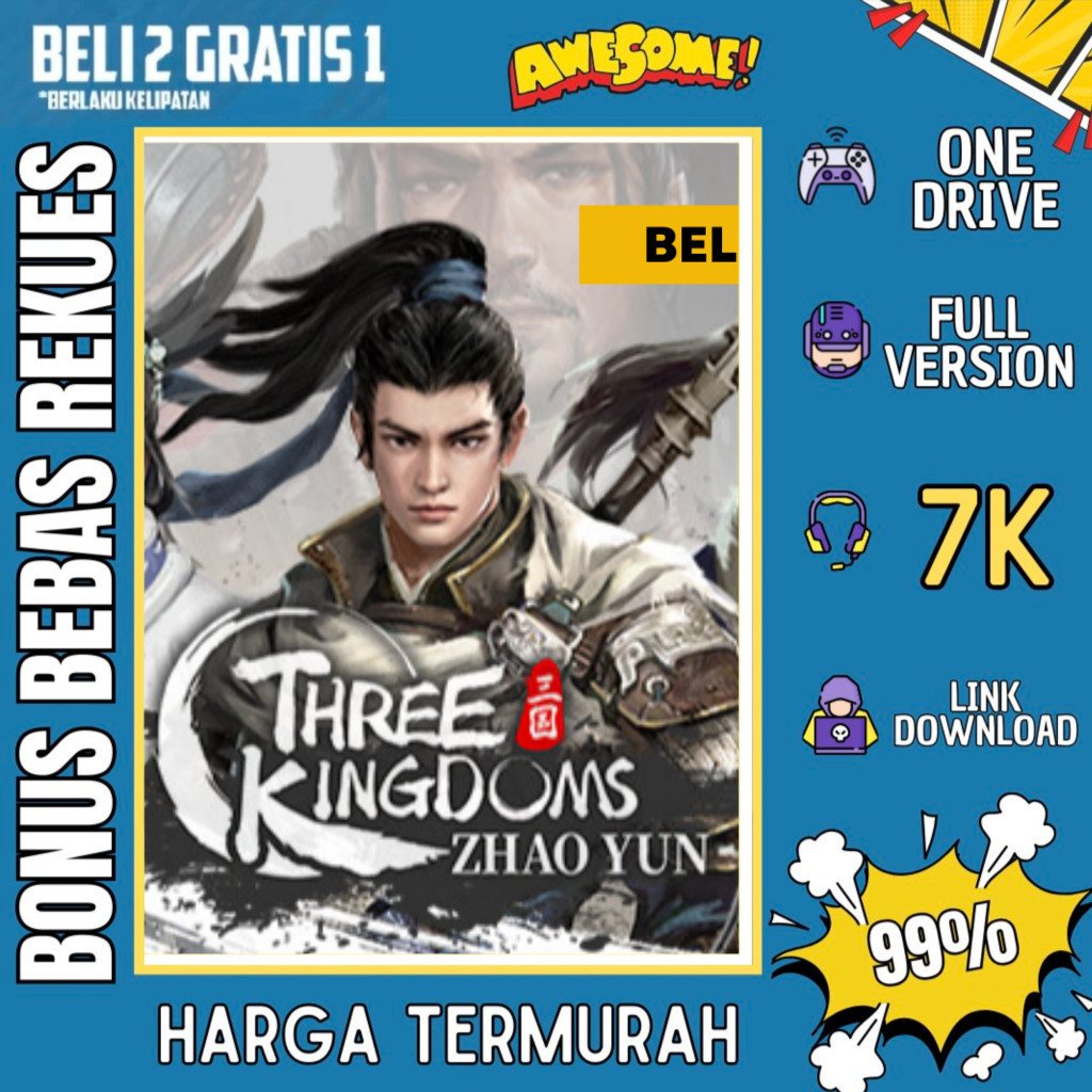 Jual THREE KINGDOMS ZHAO YUN - GAME PC - GAME LAPTOP - PC GAMES - BELI 2 GRATIS 1 - ORIGINAL ...