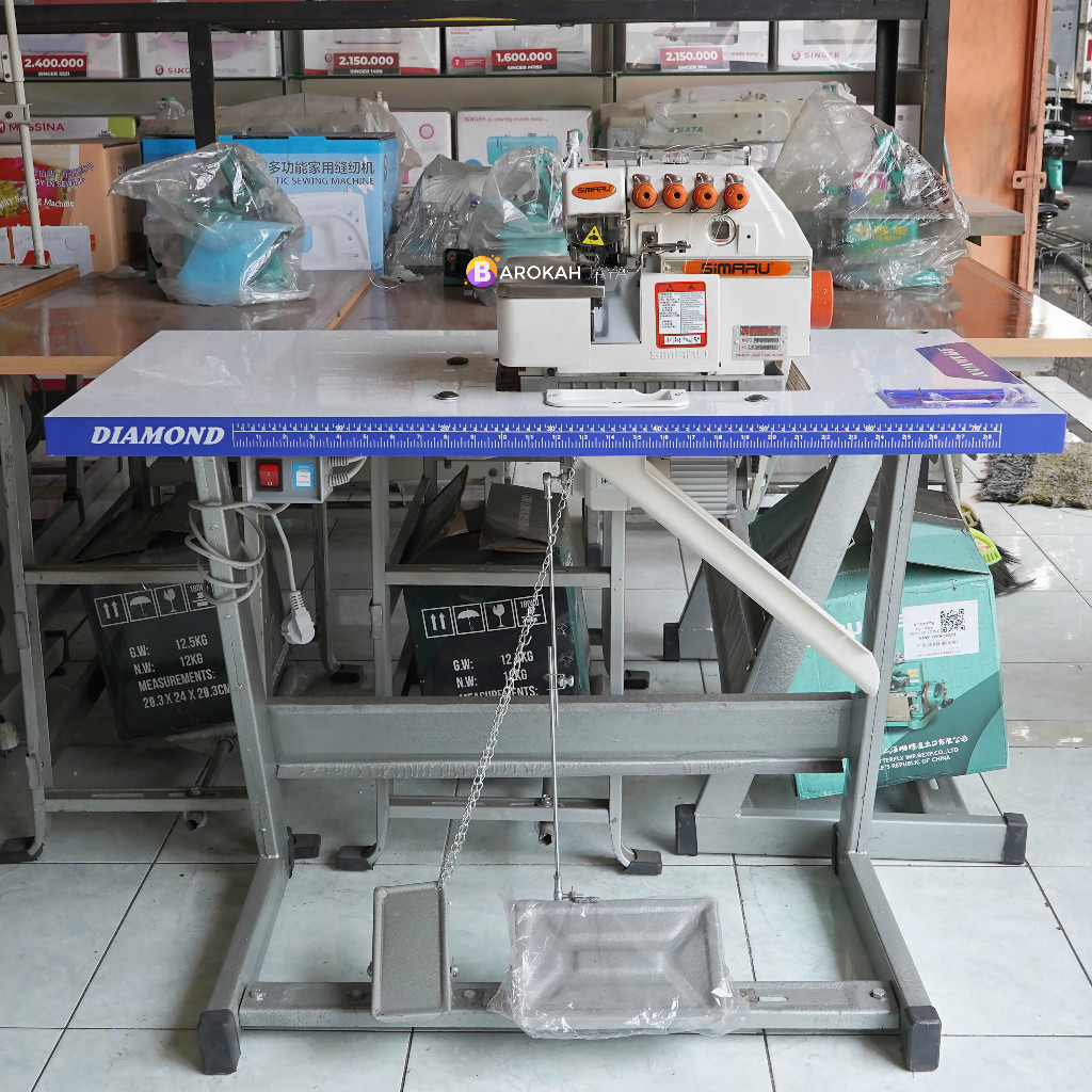 Jual Mesin Obras SIMARU Benang 4 Dinamo Servo | Shopee Indonesia