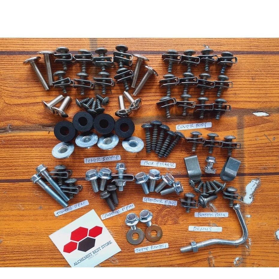 Jual Baut Suzuki Shogun 110 Fullset / Baud Shogun 110 Kebo Fullbody ...