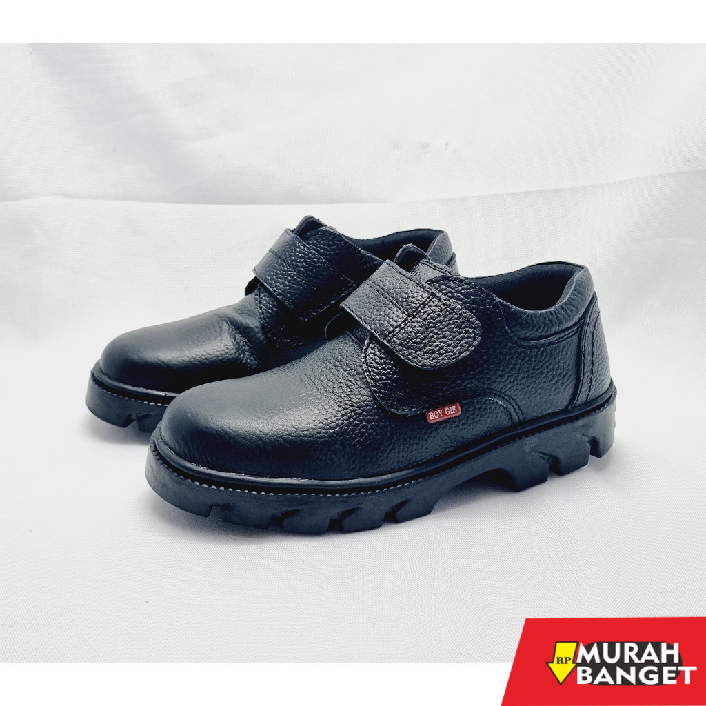 Jual Sepatu kulit terbaik- Sepatu Safety Model Perekat Velcro B335 ...