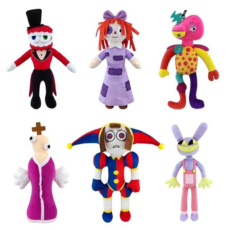 Jual Lovely The Amazing Digital Circus Plush Toy Doll Pomni Caine Jax Ragatha Soft Stuffed ...