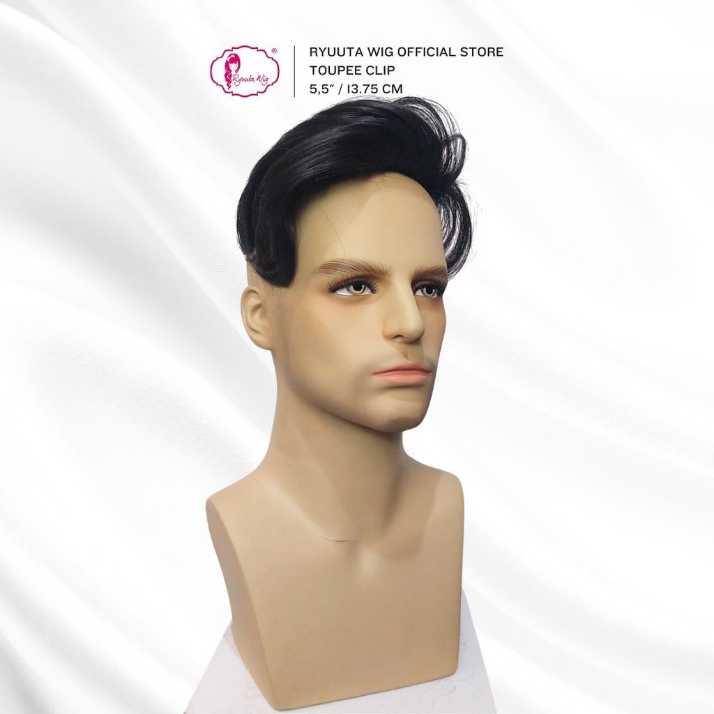 Jual Ryuuta Wig Toupee Clip Poni Penutup Botak Pendek 011399A | Shopee ...