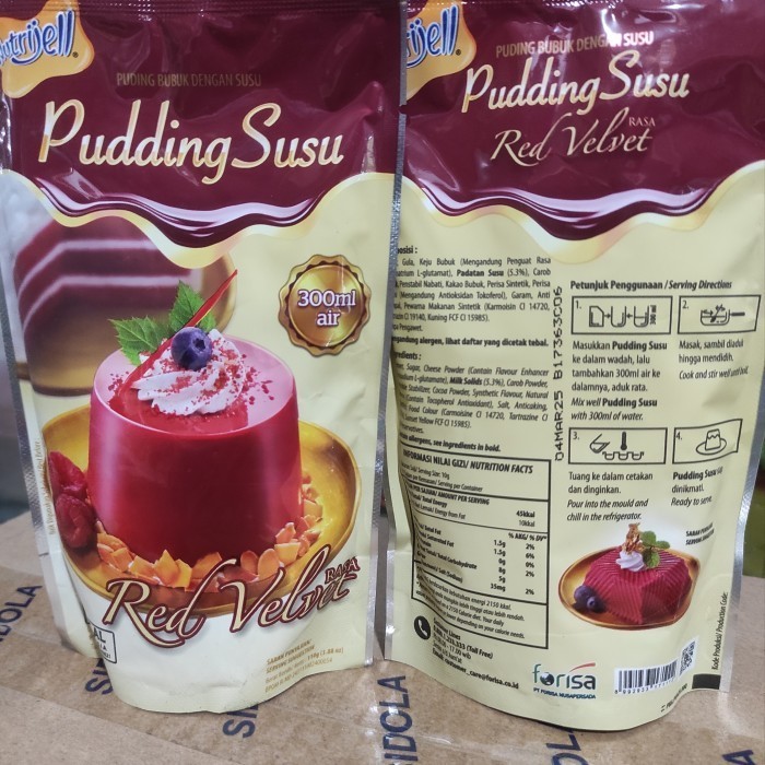 Jual Pudding Susu Nutrijell Red Velvet 120gr | Shopee Indonesia