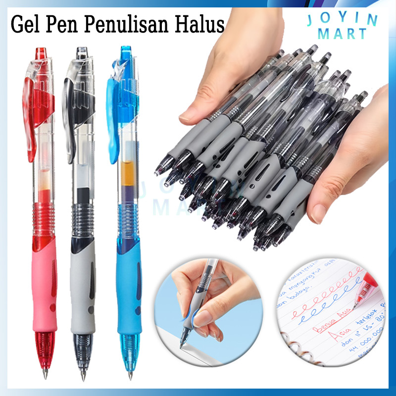 Jual PROMO 10PCS Gel Pen Penulisan Halus/Pena Pen Pencet Tinta Cair ...
