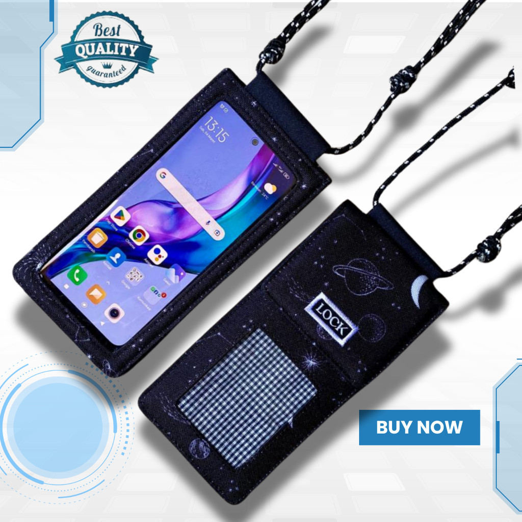 Jual Dompet HP Gantung Leher Multifungsi dengan Tempat untuk ID Card ...