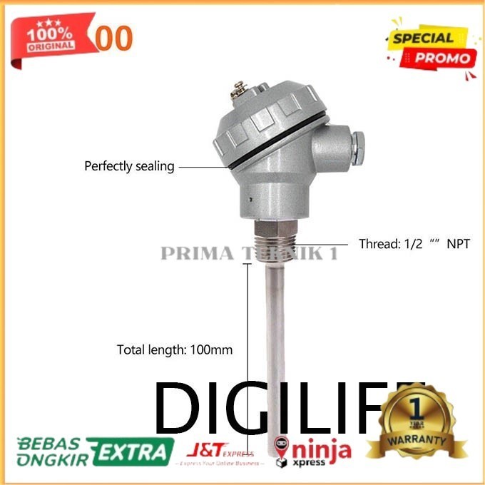 Jual Temperature Transmitter -50 - 200c RTD 4-20mA Sensor PT100 ...