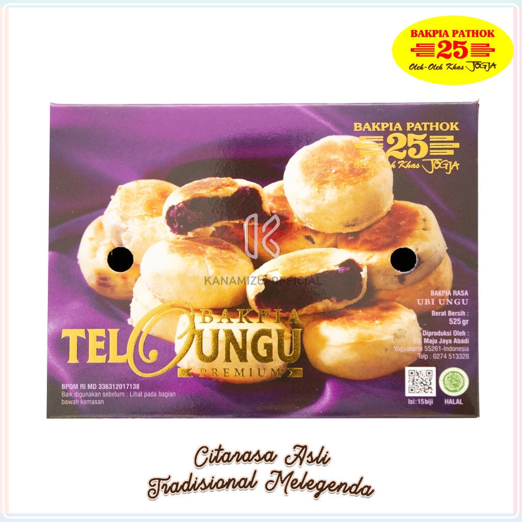 Jual Bakpia Pathok 25 Premium Original Rasa Telo Ungu Pia Basah Fresh Isi 15 Pcs Oleh-Oleh Khas ...