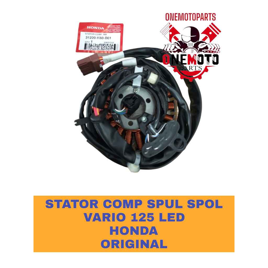 Jual Orimoto - STATOR COMP SPUL SPOL VARIO 125 LED HONDA ORIGINAL 31220 ...