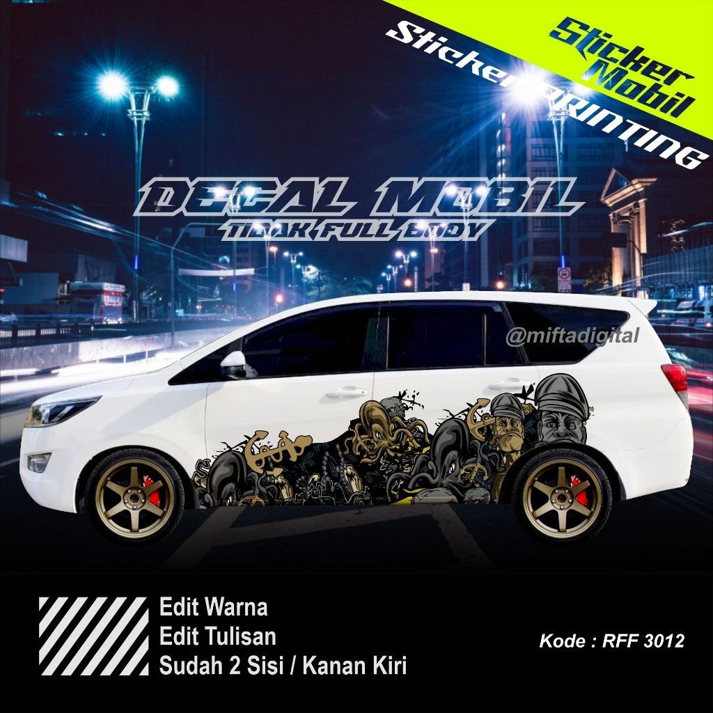 Jual Stiker Diesel KerenPajero, Fortuner, Kijang, Innova Striping ...