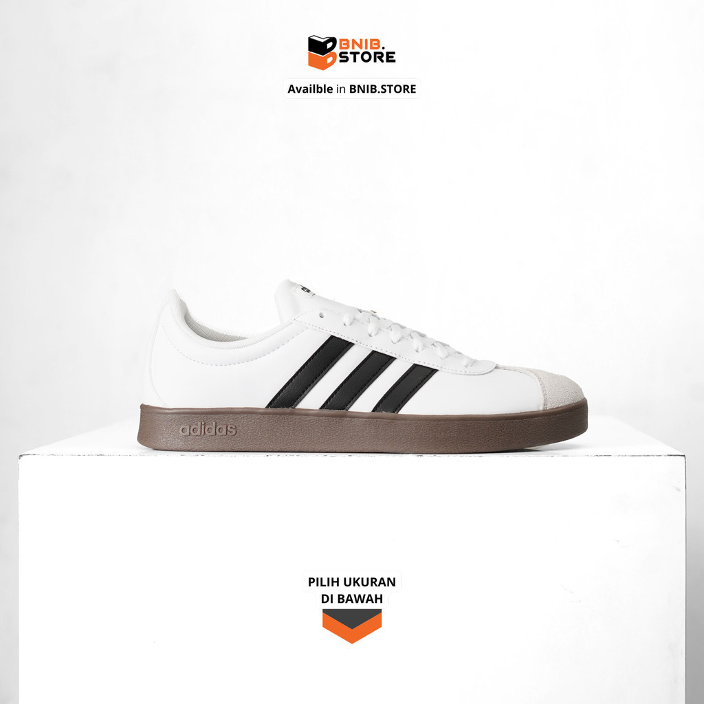 Jual Sepatu Adidas Men Lifestyle VL Court Base White Gum [ID3711 ...