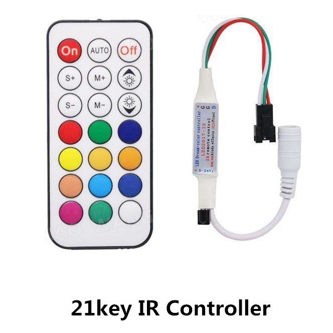Jual Modul Remot Led Strip RGB Remote RF Controller Lampu RF21 WS2811 ...