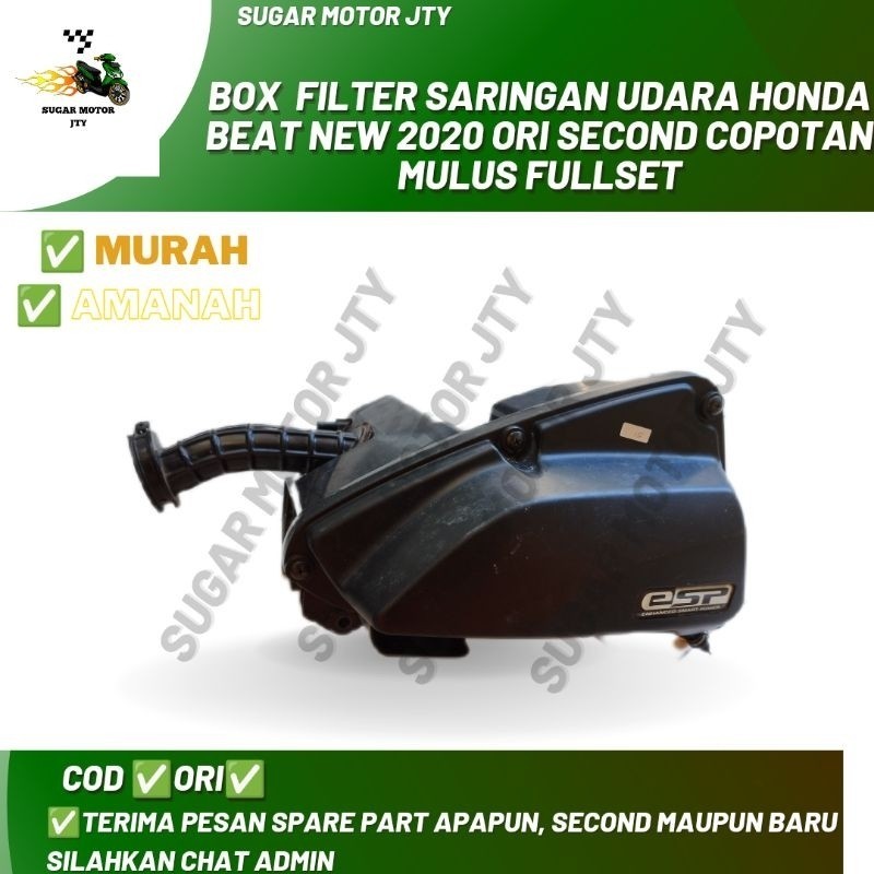 Jual BOX FILTER SARINGAN UDARA HONDA BEAT NEW 2020 ORI SECOND COPOTAN ...